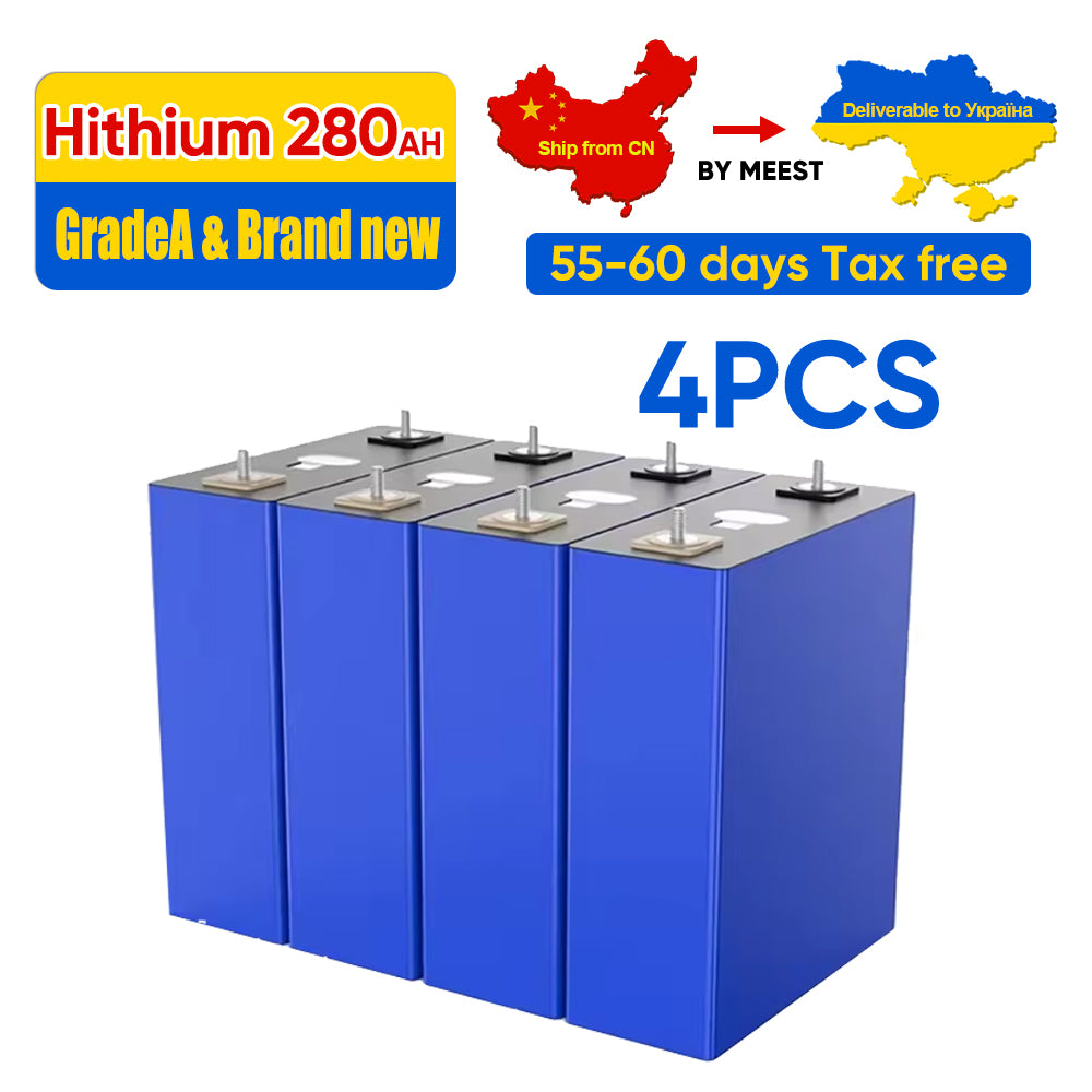 Ukraine Hithium 280AH Tax Free 12V 24V 48V 96V Lifepo4 Battery Power B ...